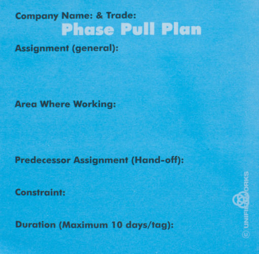 Sticky Pro Pull Refill Tags for Construction - Unified Works